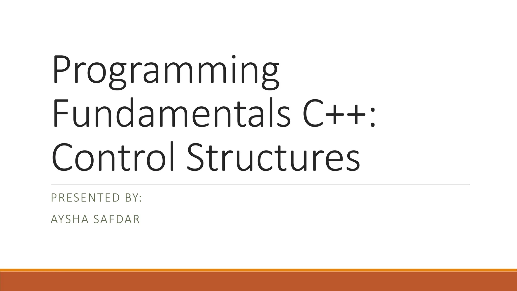 Programming Fundamentals in C++ structures | PPT