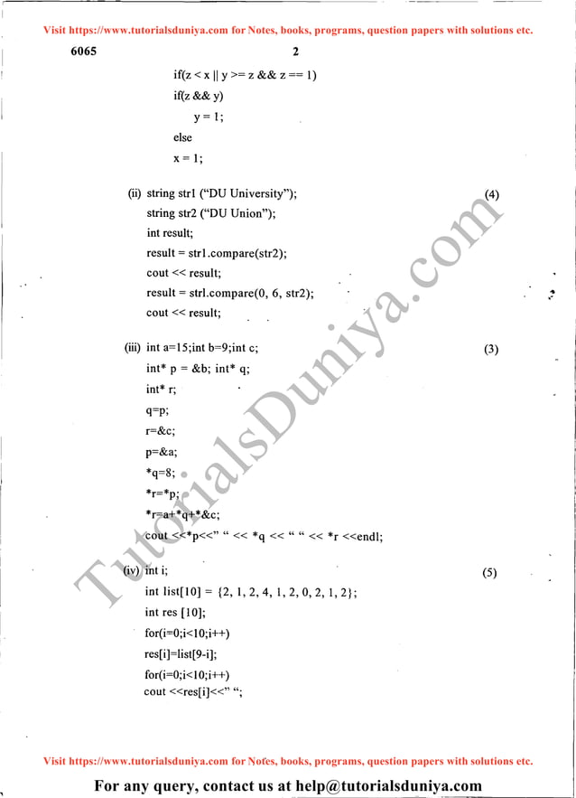 Programming fundamentals using c++ question paper 2014 tutorialsduniya ... Programming fundamentals using c++ question paper 2014 tutorialsduniya ...