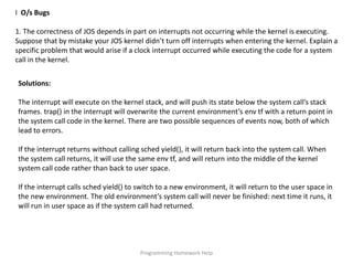 Operating System Assignment Help | PPT
