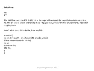 Operating System Assignment Help | PPT