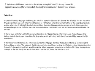 Operating System Assignment Help | PPT