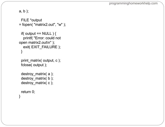 Programming Assignment Help | PPT