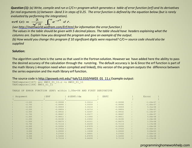 Computer Science Programming Assignment Help | PPT