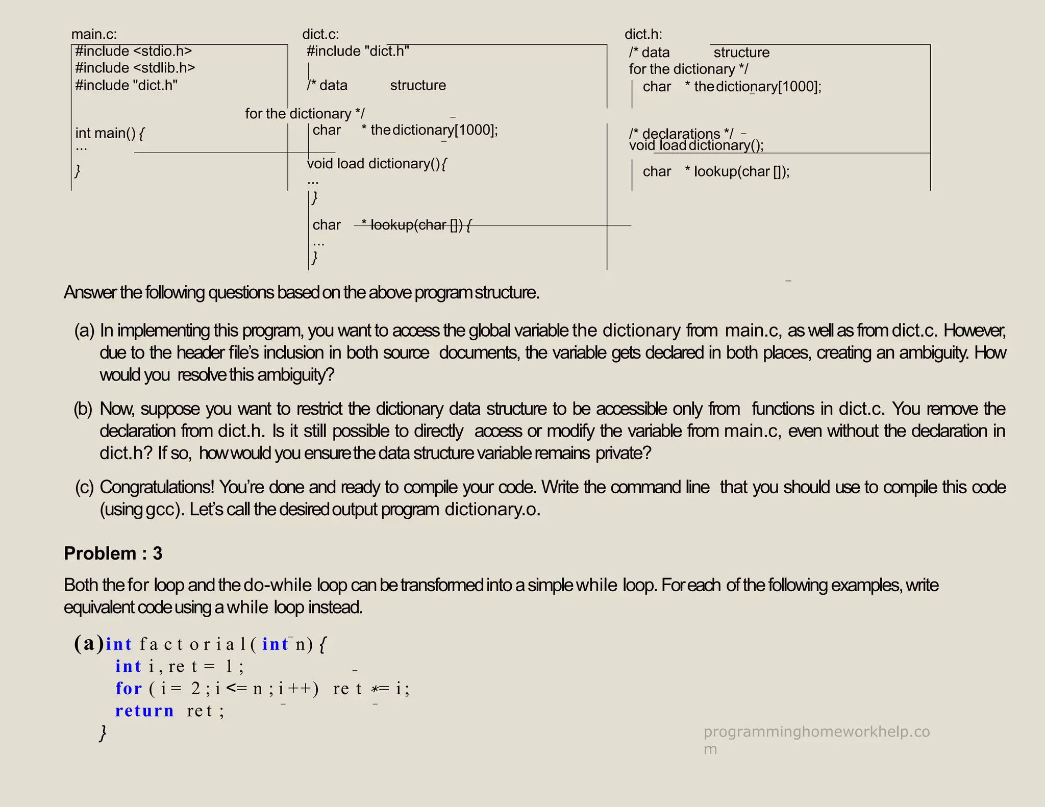 C Programming Homework Help | PPT C Programming Homework Help | PPT