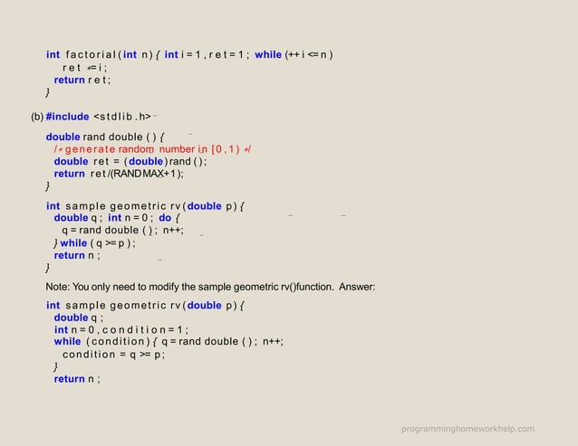 C Programming Homework Help | PPT