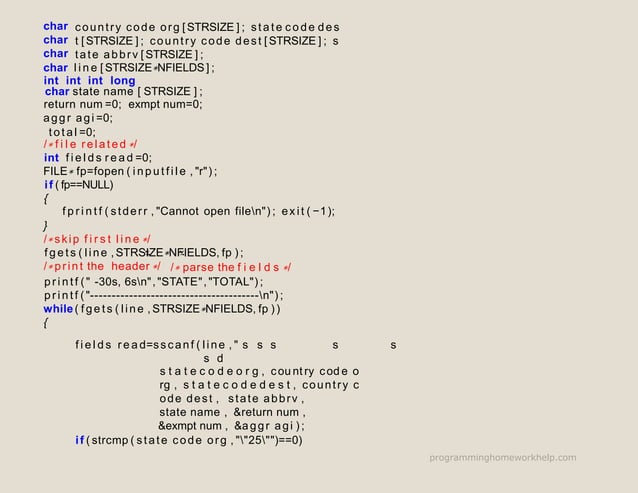 C Programming Homework Help | PPT