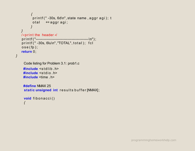 C Programming Homework Help | PPT