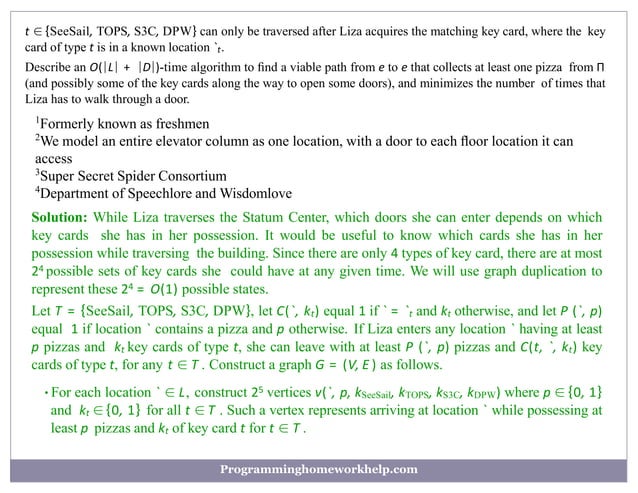 Algorithms Design Assignment Help | PPT