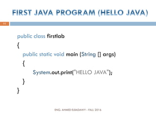 Programming I lecture 1 | PPT