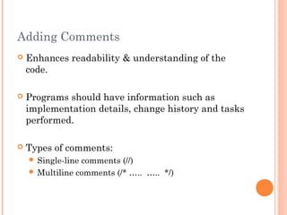 Programming in c# | PPT
