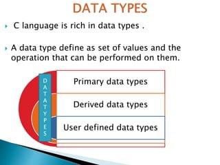 Programming in c | PPTX