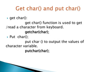 Programming in c | PPTX