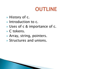 Programming in c | PPTX