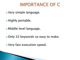 Programming in c | PPTX