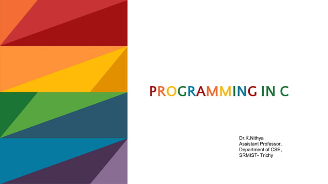 PROGRAMMING IN C - Inroduction.pptx
