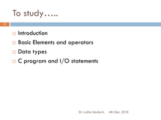Programming in C- Introduction | PPT