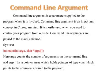 Programming in C | PPT