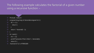 Programming in C (part 2) | PPT