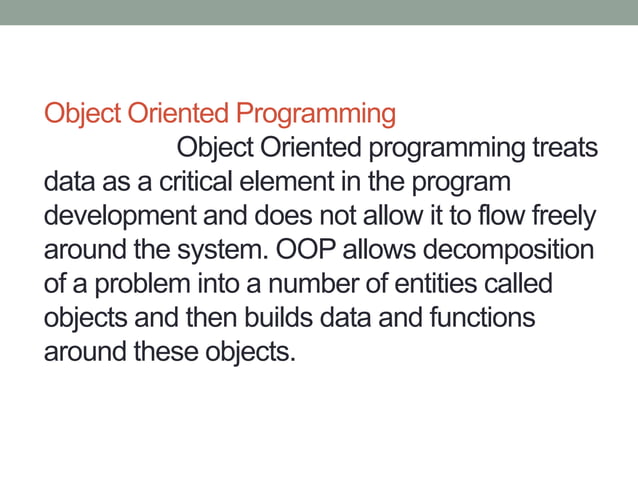 Programming in c++ ppt | PPT