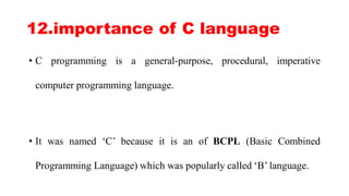 PROGRAMMING IN C UNIT I.pdffffffffffffffffffffffffd | PDF
