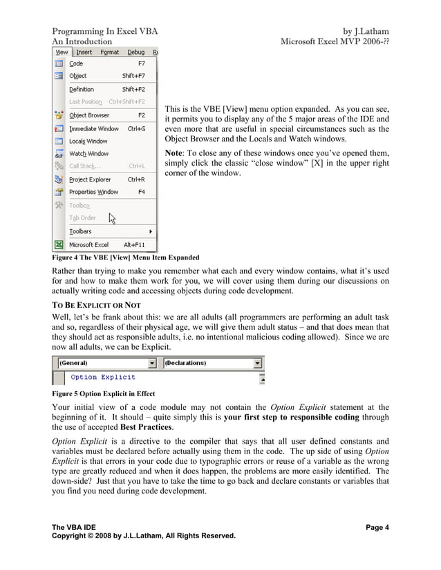 Programming inexcelvba anintroduction | PDF