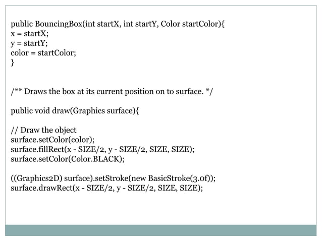 Java Assignment Sample Building Software With Objects Graphics Containers And Animation Ppt
