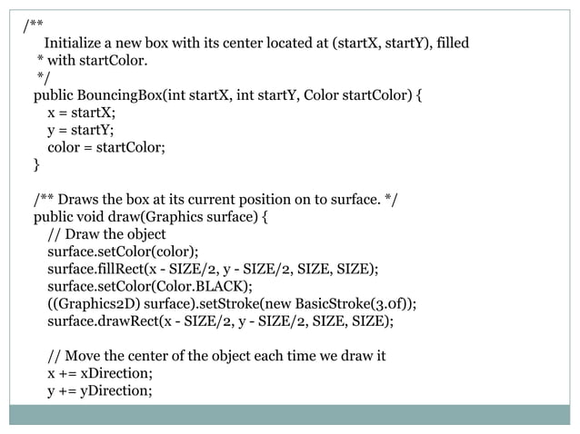 Java Assignment Sample Building Software With Objects Graphics Containers And Animation Ppt
