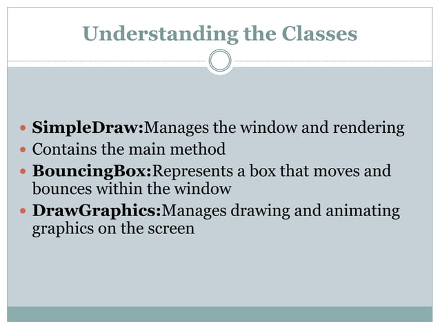 Java Assignment Sample: Building Software with Objects, Graphics, Containers, and Animation | PPT