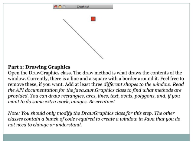 Java Assignment Sample: Building Software with Objects, Graphics, Containers, and Animation | PPT