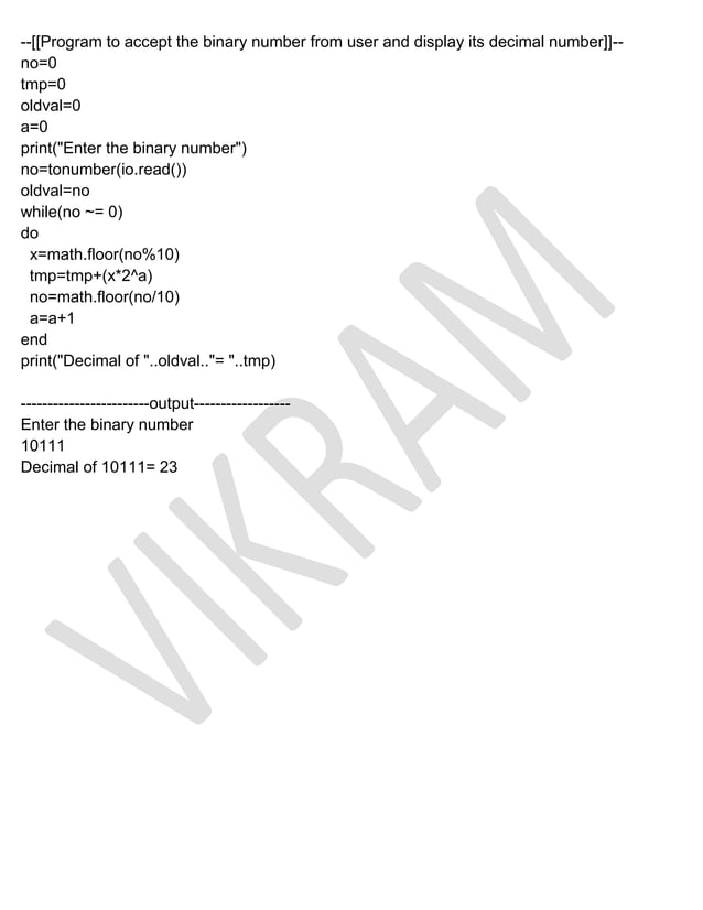 Programming in lua Basic | PDF