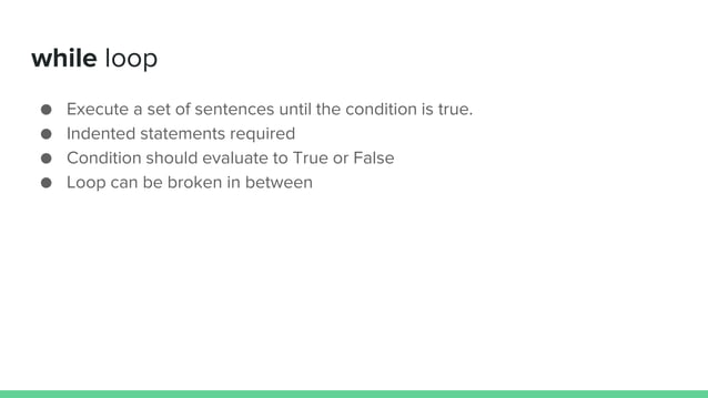 Programming in python - Week 4 | PPTX