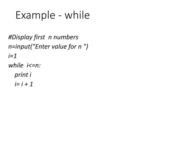 Programming in Python | PPTX | Programming Languages | Computing
