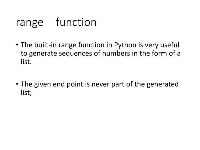 Programming in Python | PPTX | Programming Languages | Computing