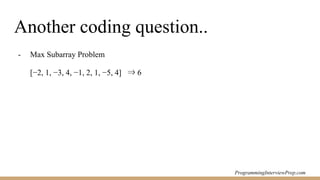 Programming interview preparation | PPT