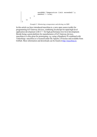 Programming IoT Gateways with macchina.io