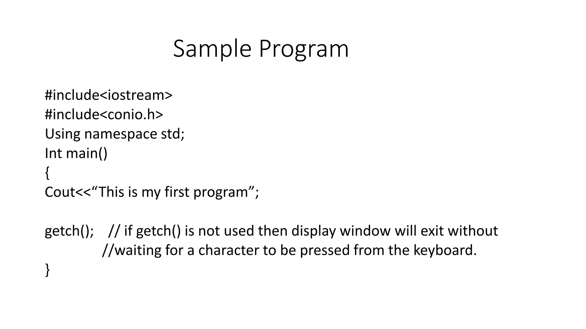 Programming lab 1 lecture | PPTX