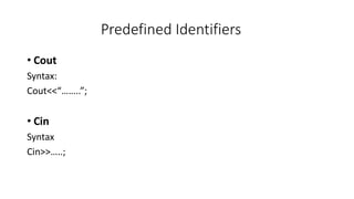 Programming lab 1 lecture | PPTX