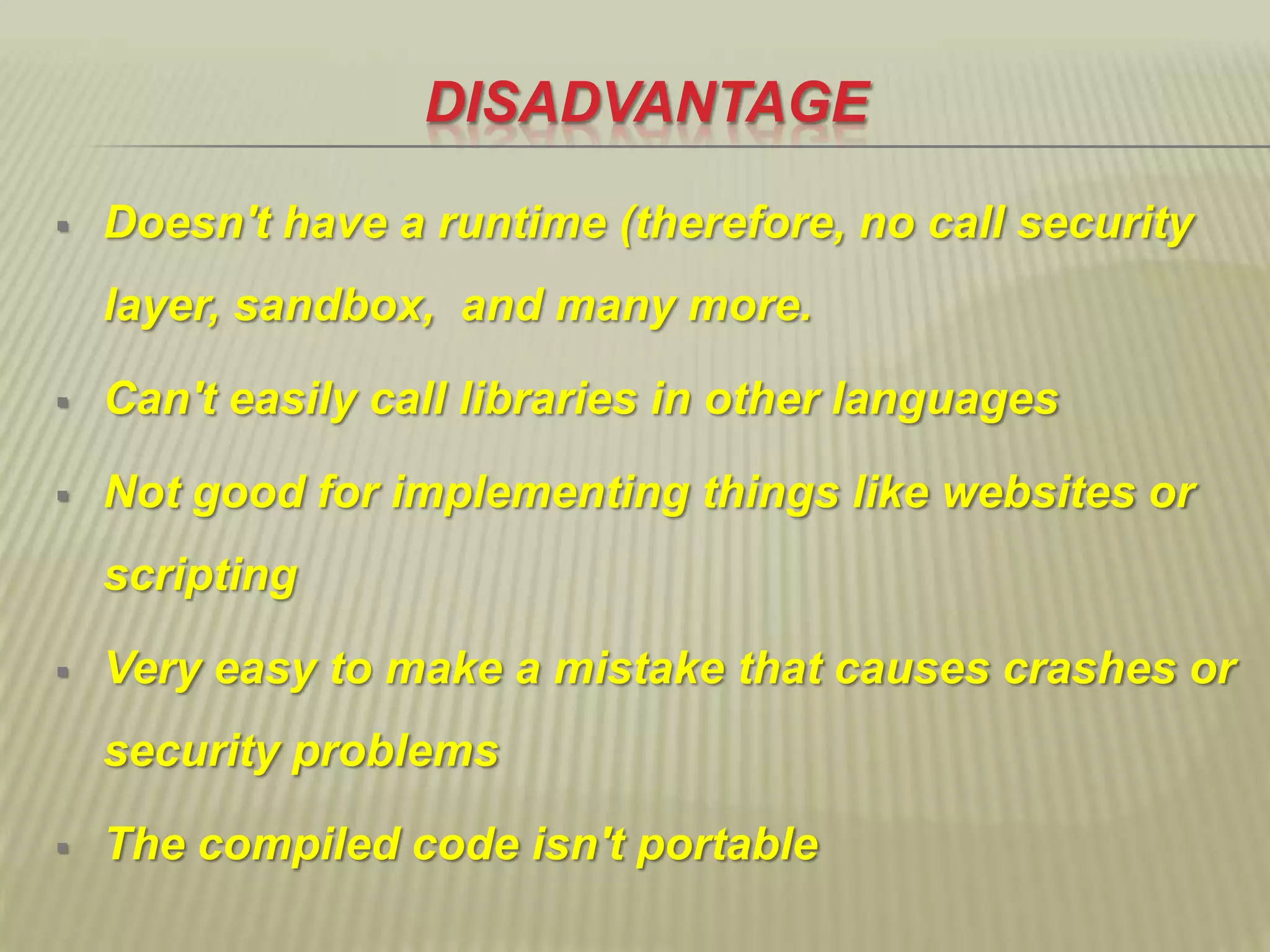 Programming language | PPTX | Programming Languages | Computing