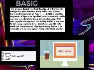 Programming language (JGMNHS) | PPT