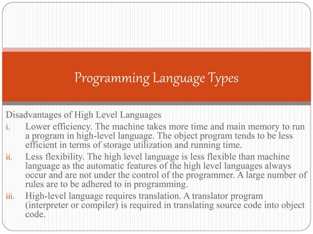 Programming language | PPT