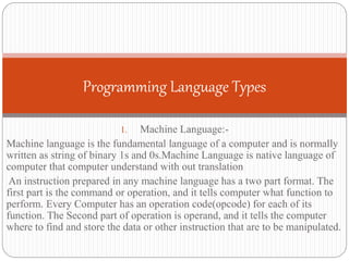 Programming language | PPT
