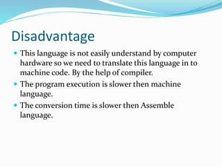 Programming language | PPTX