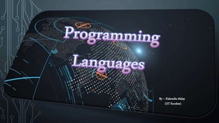 Programming language | PPT