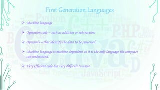 Programming language | PPT