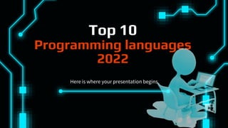 Top 10 Programming languages 2022 | PPT