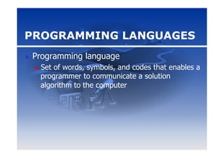 Programming language | PPT