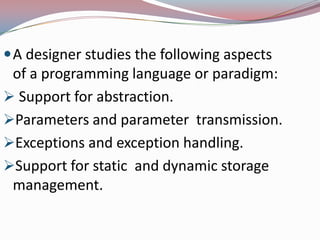 Programming language design and implemenation | PPT