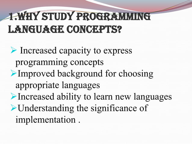 Programming language design and implemenation | PPT