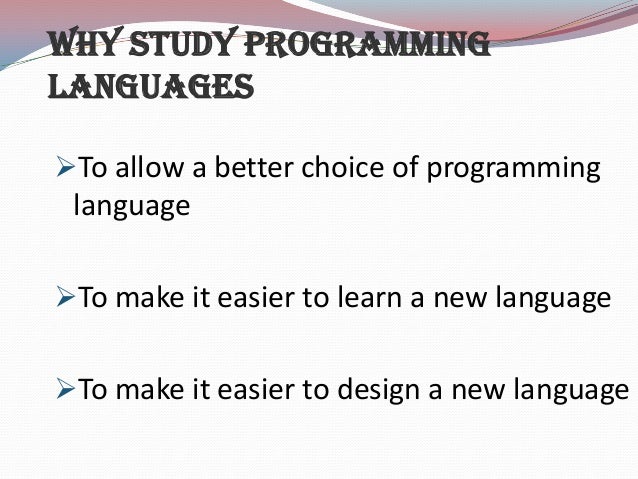 Programming language design and implemenation