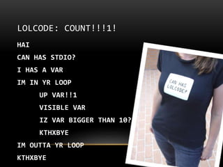 Programming language crisis | PPT